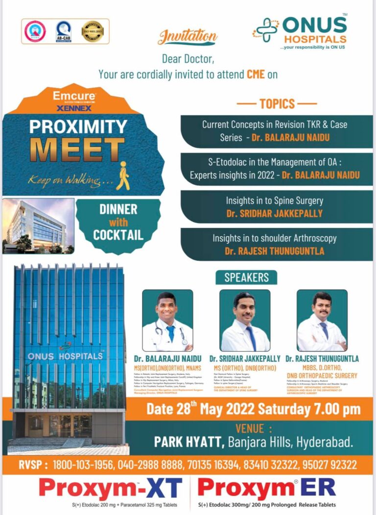 Orthopedic CME at Park Hyatt Hyderabad | Revision TKR by Dr. Balaraju ...