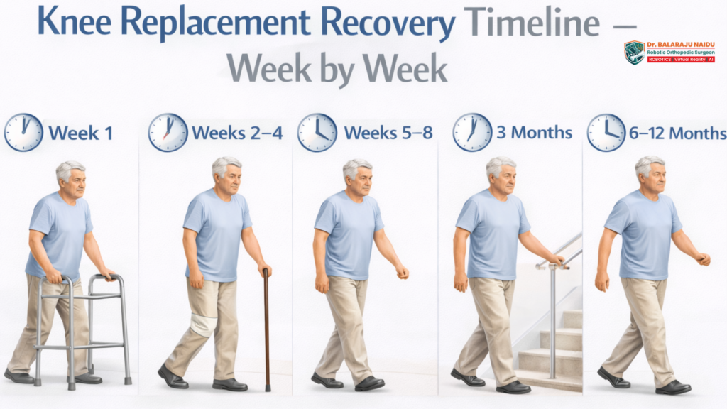 Knee Replacement Recovery Timeline: Week-by-Week Guide After Surgery